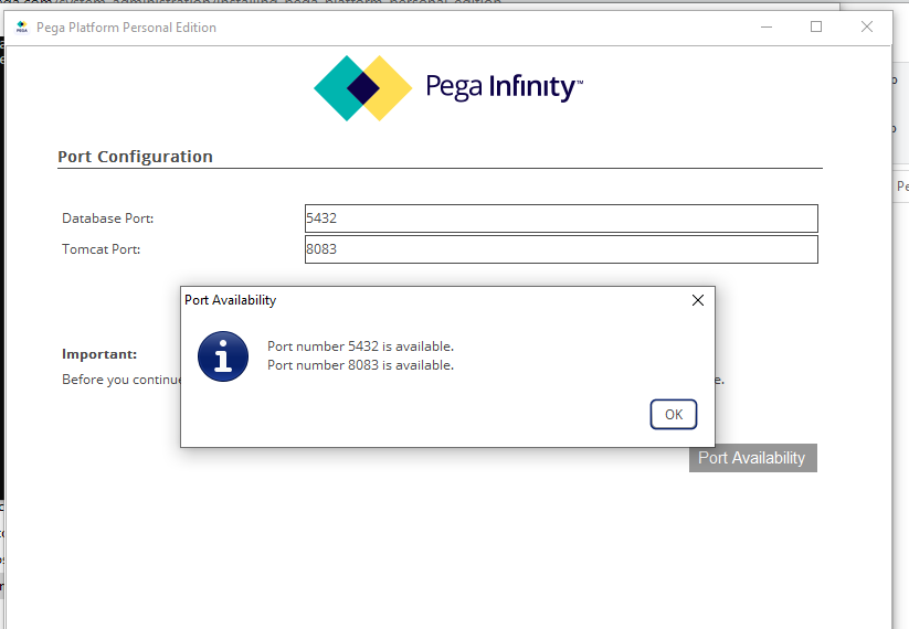 Problem Installing Pega Personal Edition Postgres Support Center 7516